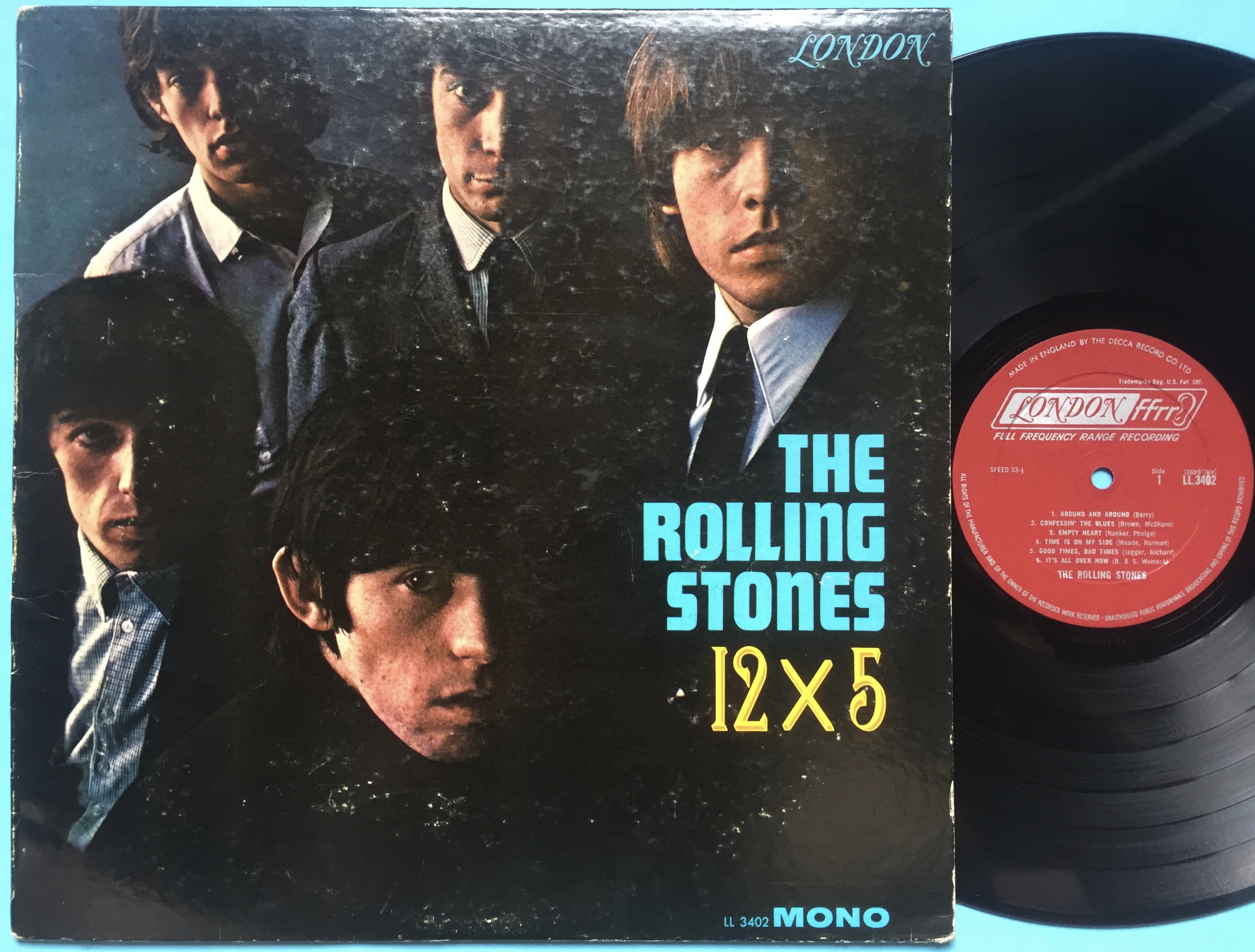 Nostalgipalatset - ROLLING STONES - 12x5 US-orig/UK export LP 1965 Nostalgipalatset - ROLLING STONES - 12x5 US-orig/UK export LP 1965
