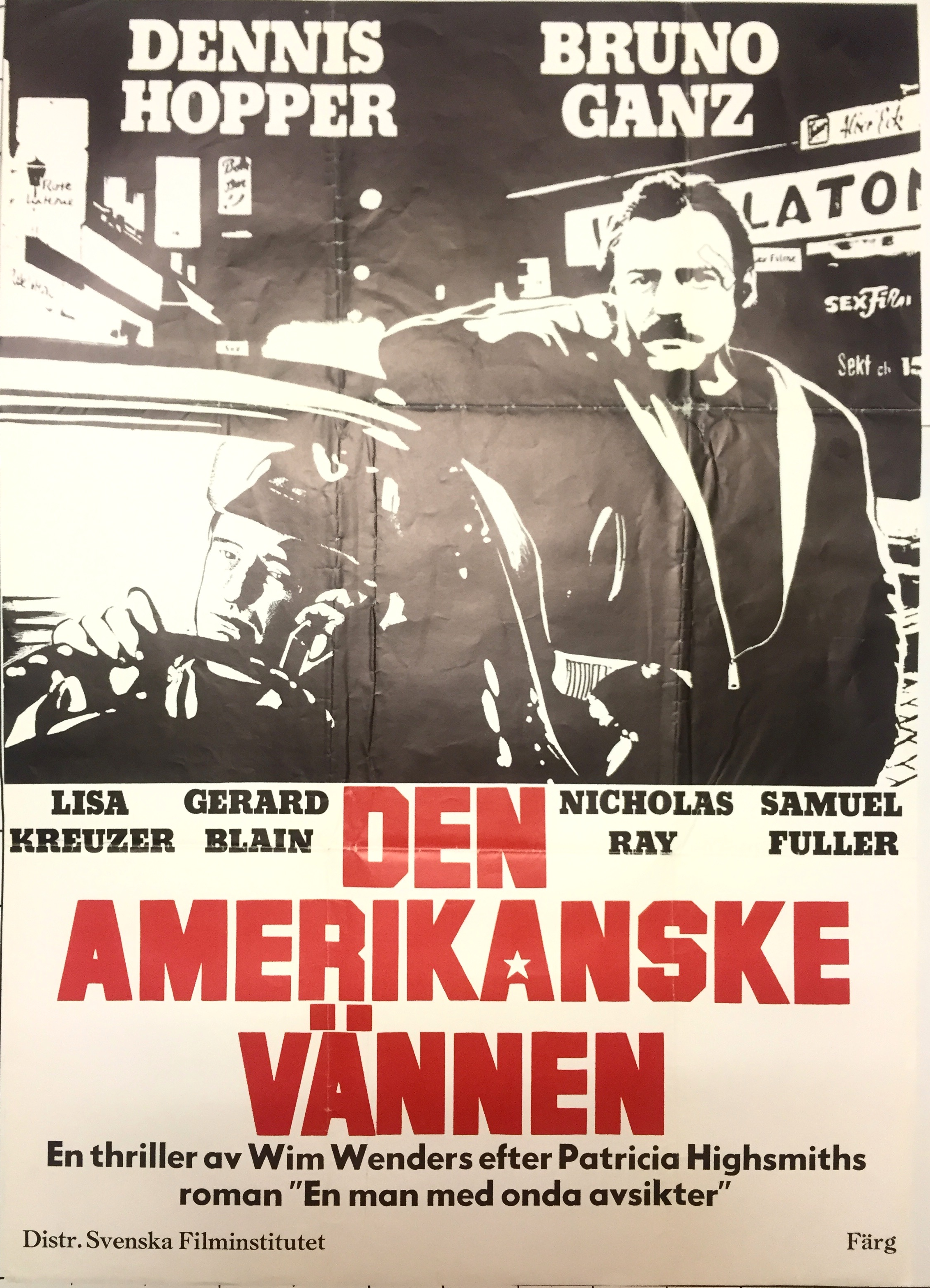 Nostalgipalatset - THE AMERICAN FRIEND (1977) Nostalgipalatset - THE AMERICAN FRIEND (1977)