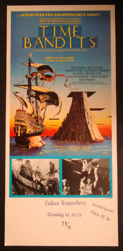 Nostalgipalatset - TIME BANDITS (JOHN CLEESE, SEAN CONNERY, MICHAEL PALIN) Nostalgipalatset - TIME BANDITS (JOHN CLEESE, SEAN CONNERY, MICHAEL PALIN)