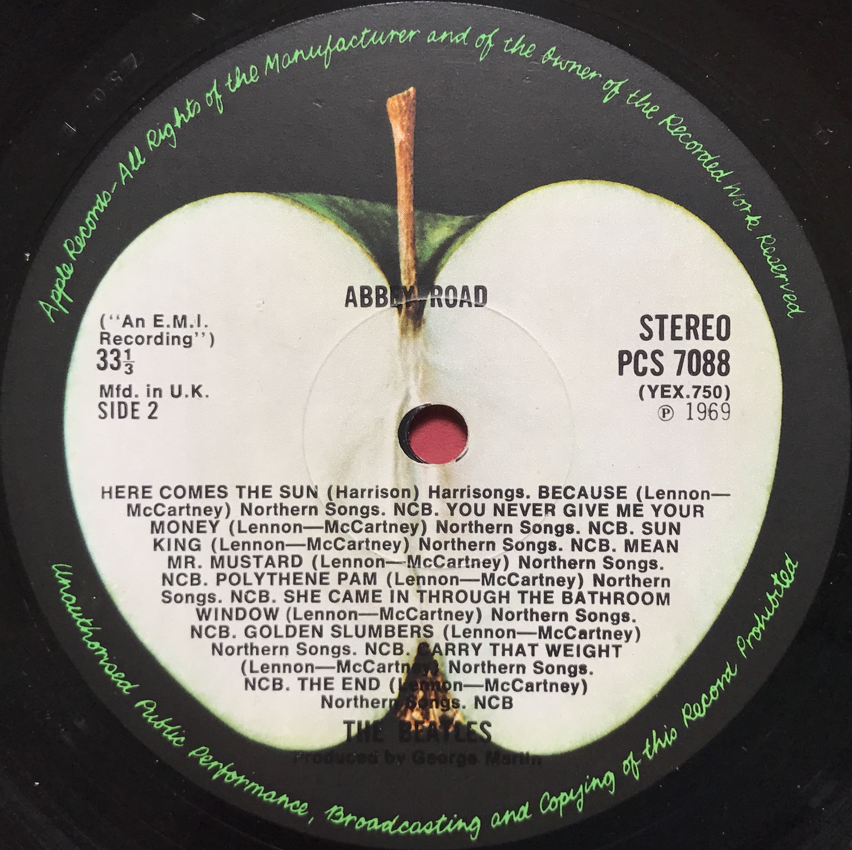 Nostalgipalatset - BEATLES - Abbey road UK-orig Apple LP 1969